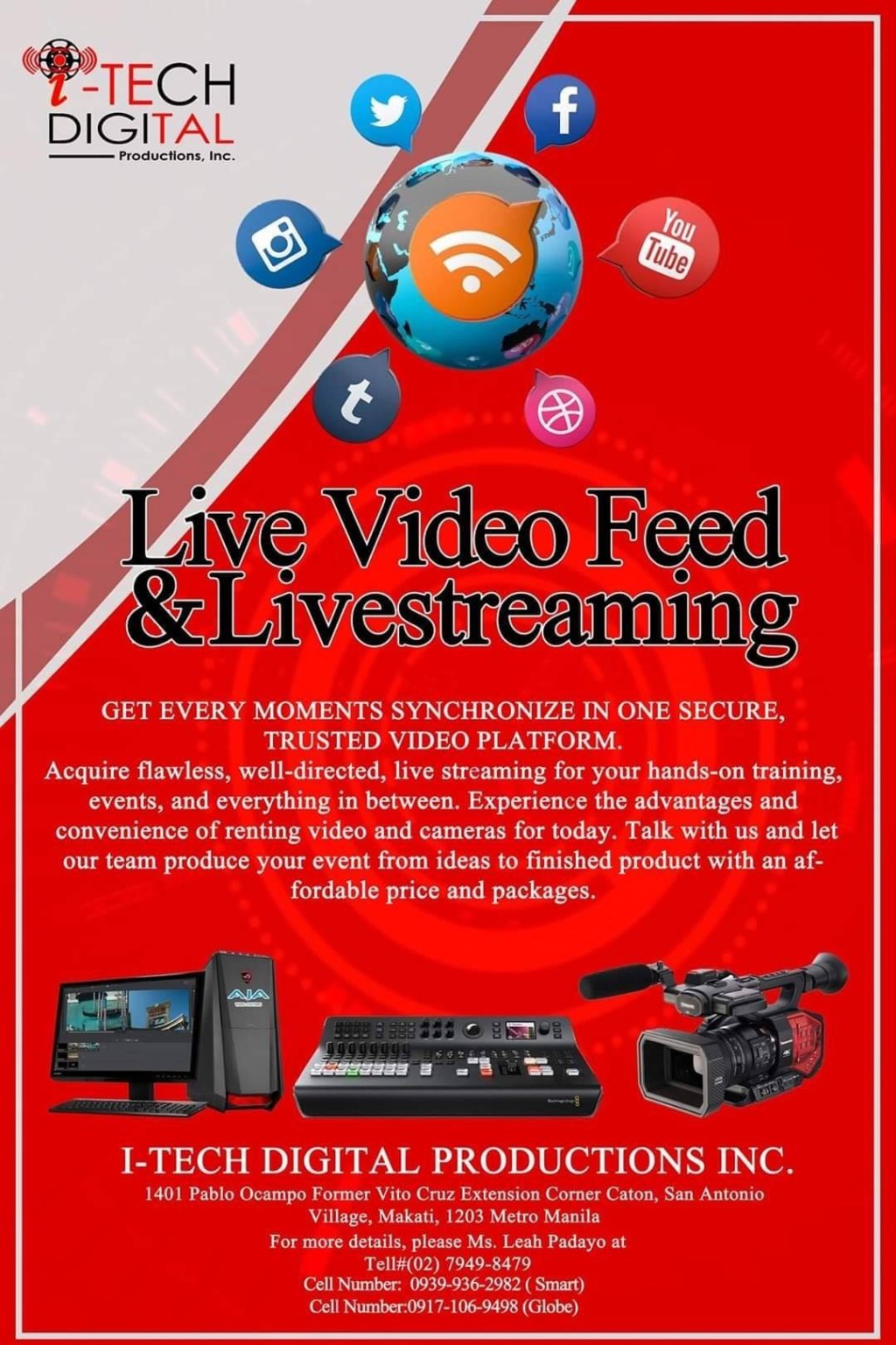 Live Feed & Live Streaming of I-Tech - I-Tech Digital Productions ...
